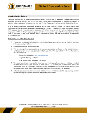 Fillable Online International Refund Application Form -fillable 764 Fax Email Print - pdfFiller