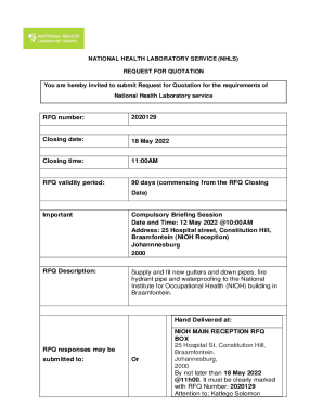 Fillable Online Renovations to Philadelphia NHLS laboratory in Limpopo Fax Email Print - pdfFiller