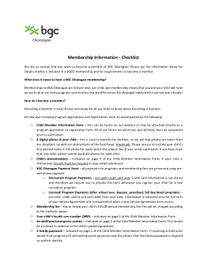 Fillable Online BGC membership form.pdf - INSTRUCTIONS TO PARENTS ...