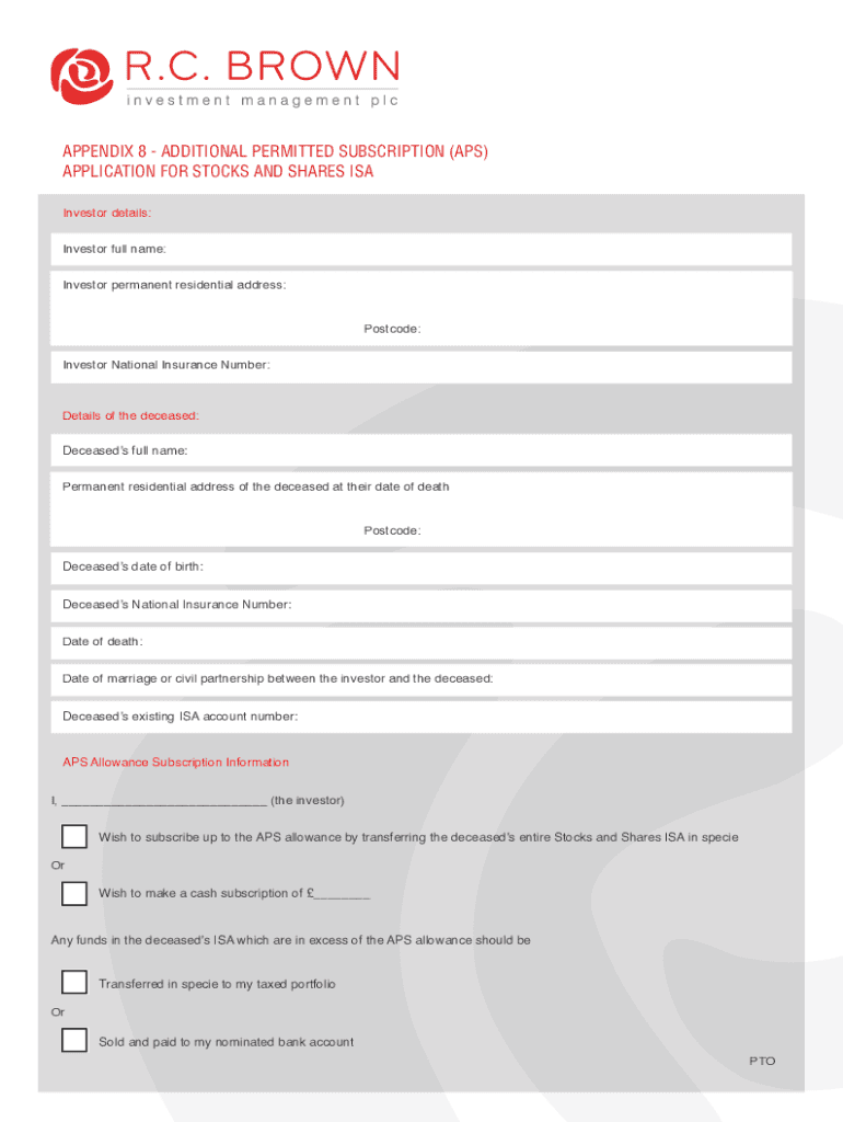 Fillable Online Understanding the Additional Permitted Subscription ...