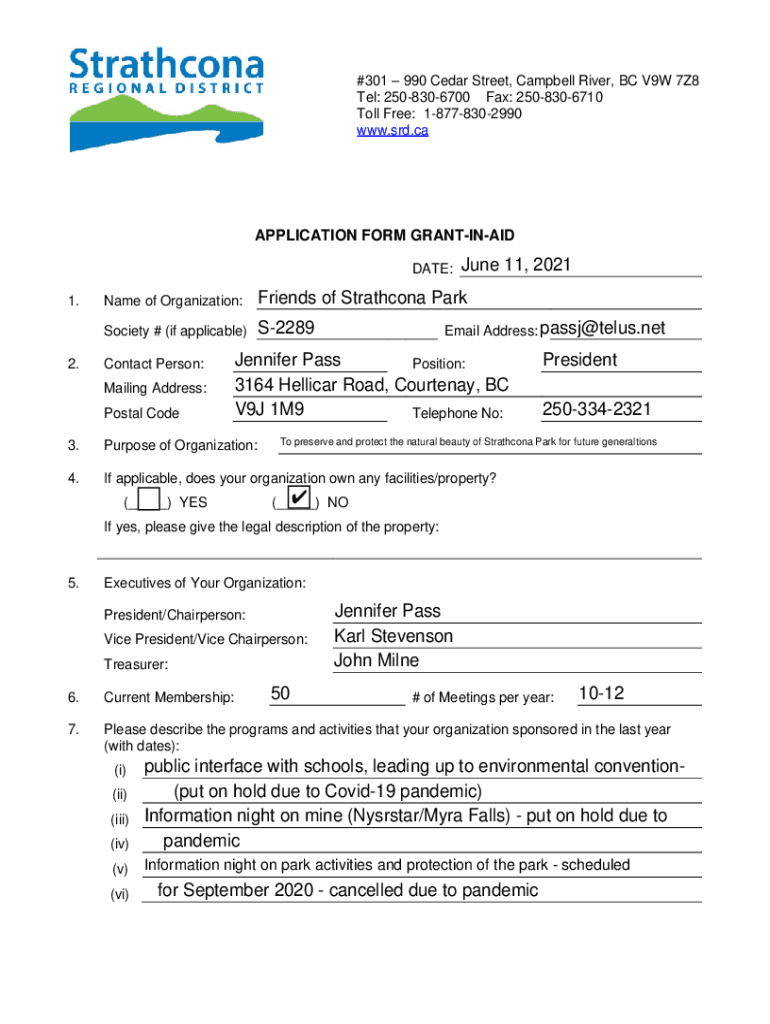 Fillable Online FW: amended Grant-in-Aid application Fax Email Print ...