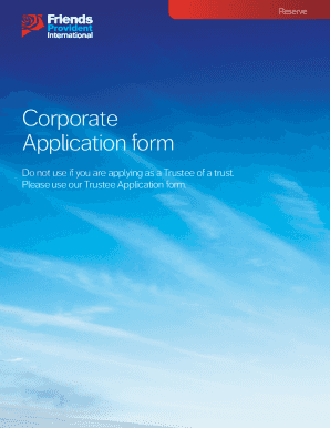 Fillable Online Reserve - Corporate Application form Fax Email Print - pdfFiller