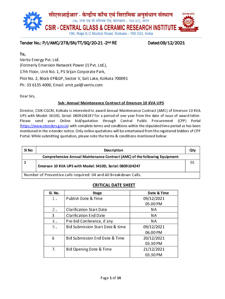 Fillable Online P-I-AMC-278-SN-TT-SQ-20-21 (RE) Tender Document Fax ...