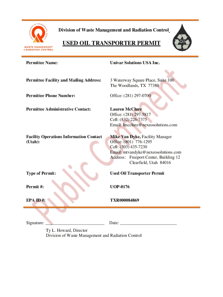 Fillable Online Univar Solutions: Leading Specialty Chemical ...