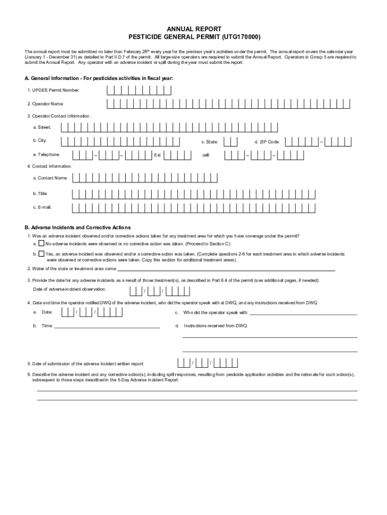 Fillable Online pesticide general permit (pgp) for discharges from the ...