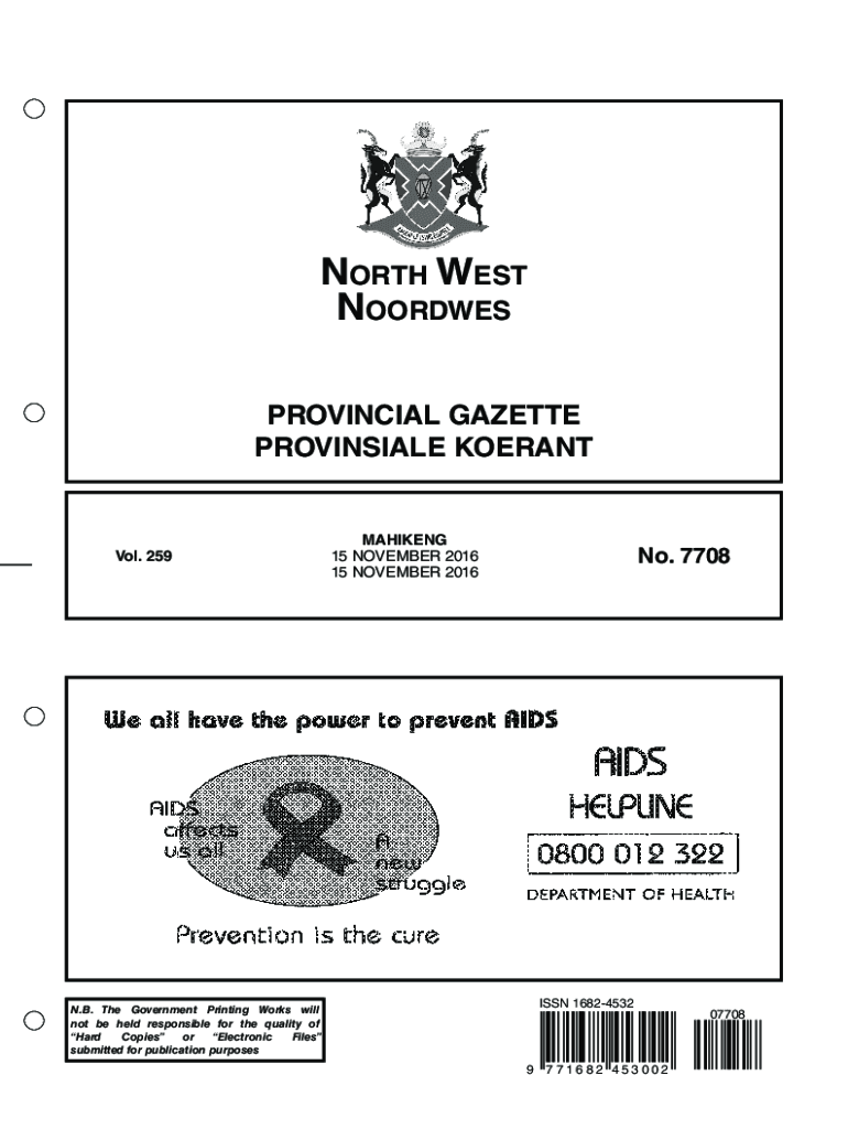 Fillable Online archive opengazettes org Extended Health Benefits for ...