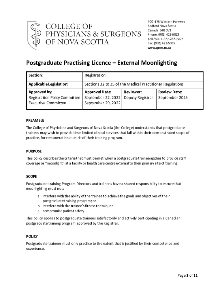 Fillable Online External Moonlighting Application Form Fax Email Print ...