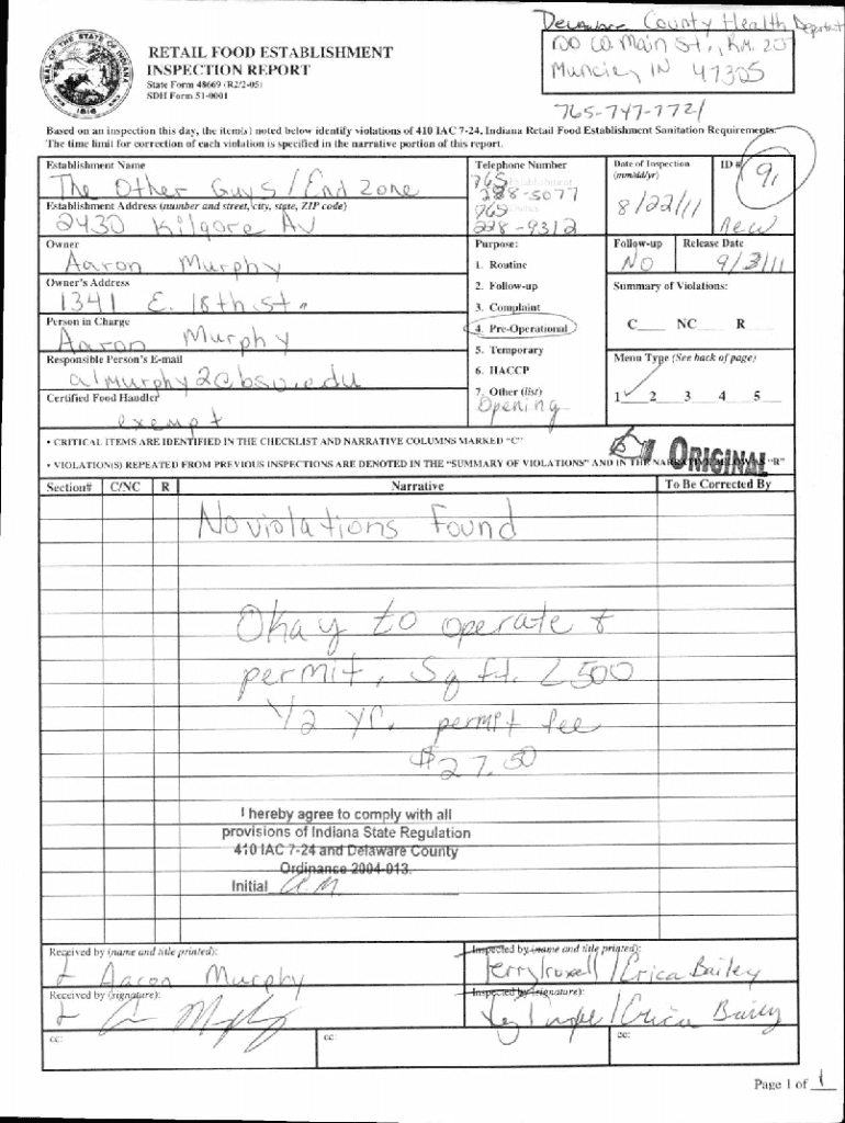 Fillable Online inspection report state of connecticut Fax Email Print ...