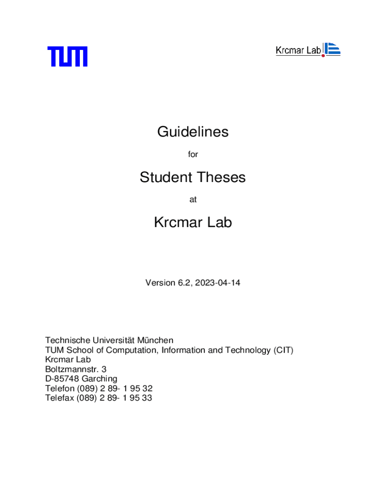 Fillable Online TUM School of Computation, Information and Technology ...