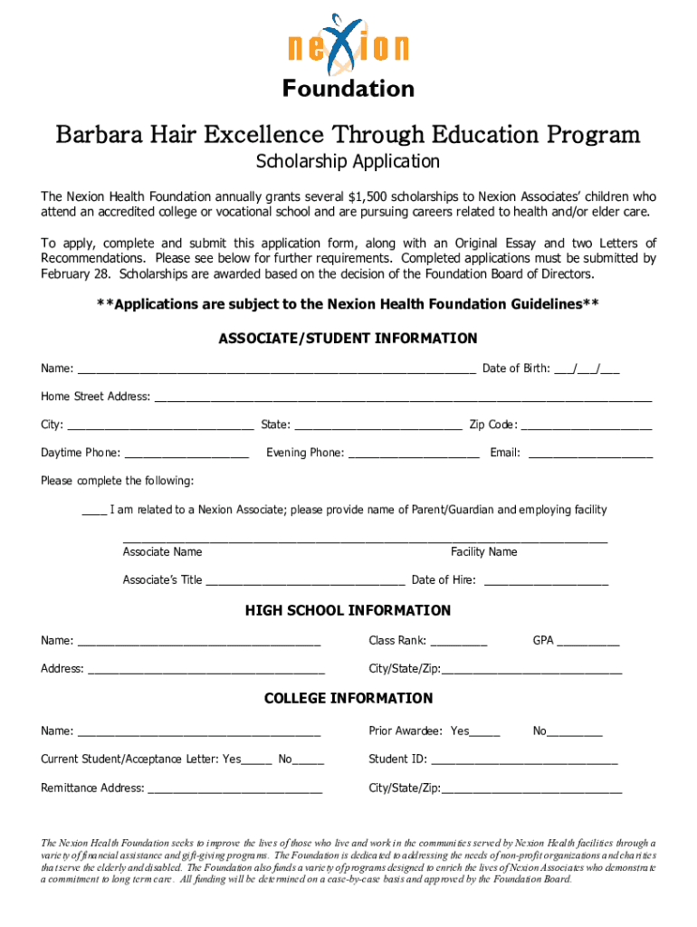 Fillable Online Nexion Health to Improve Competency and Care with New ...