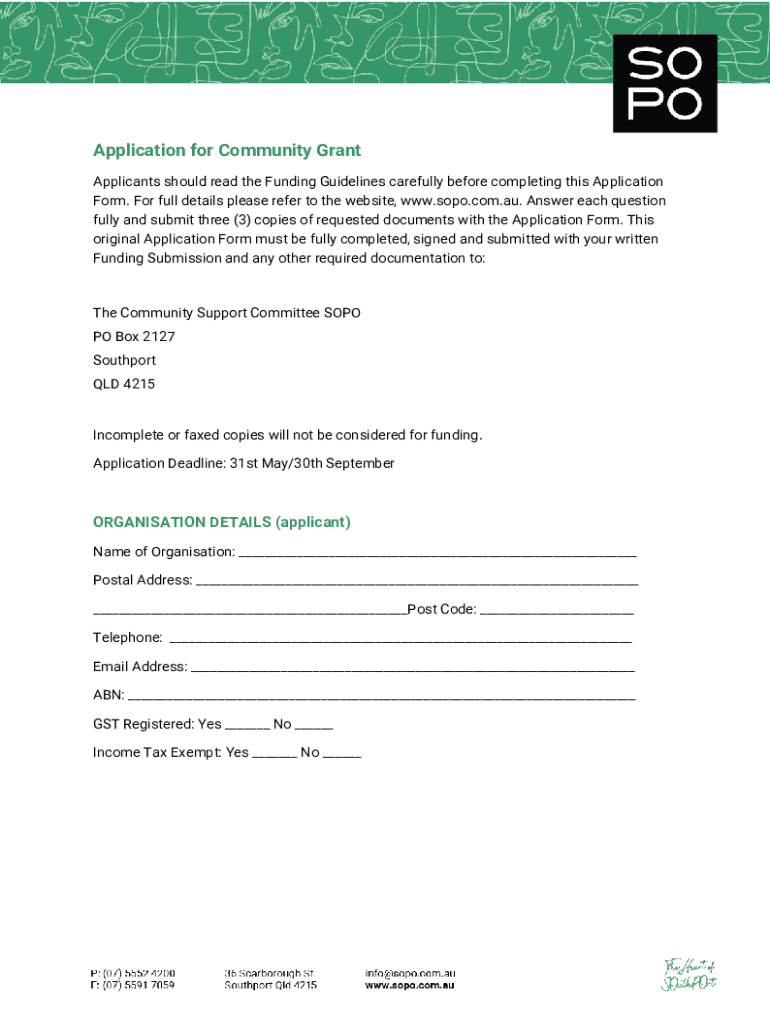 Fillable Online What Makes a Good Grant Application? Fax Email Print ...