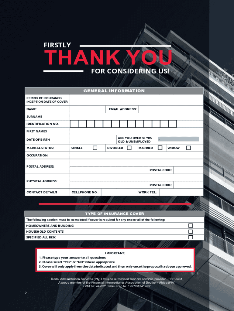 Fillable Online QUOTATION REQUEST APPLICATION Fax Email Print - pdfFiller