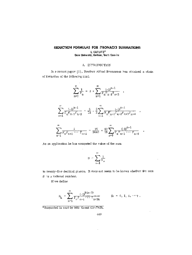Fillable Online Summation Of Infinite Fibonacci Series Fax Email Print