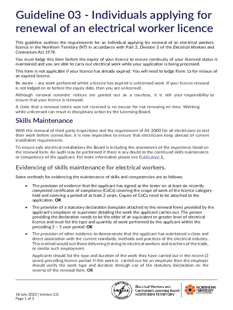 Fillable Online form-03-guidelines-electrical-worker-licence-renewal ...