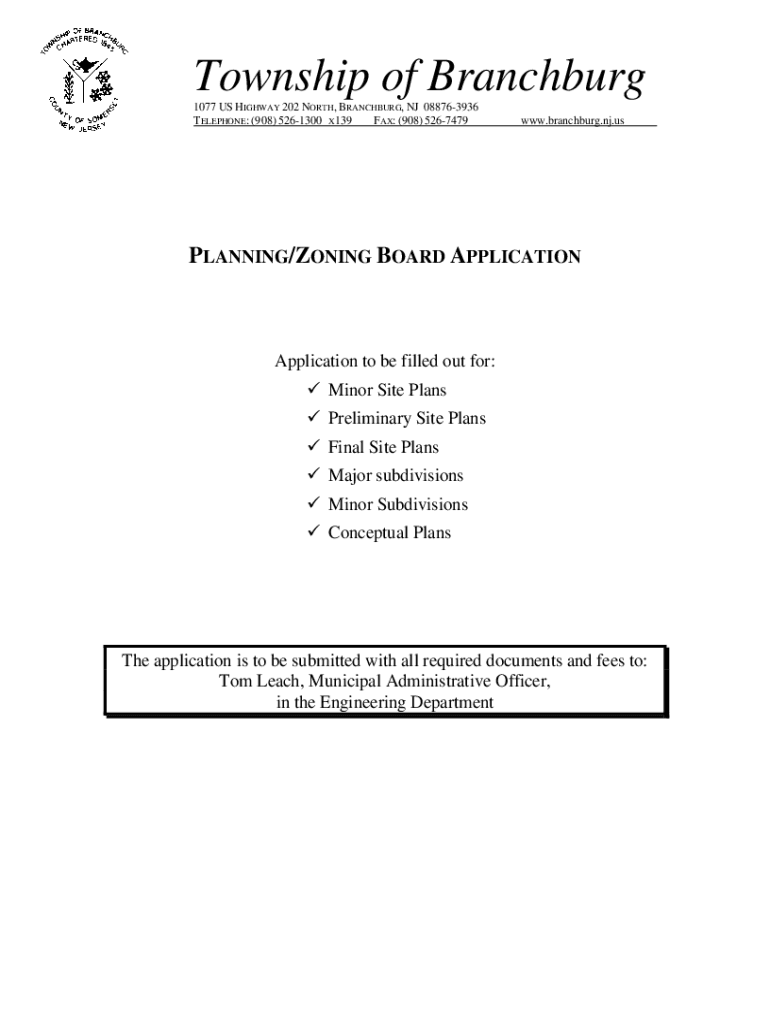 Fillable Online planning/zoning board application Fax Email Print - pdfFiller