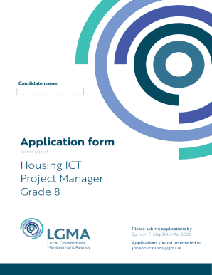 Fillable Online Application Form - HDCO ICT Project Manager Fax Email ...