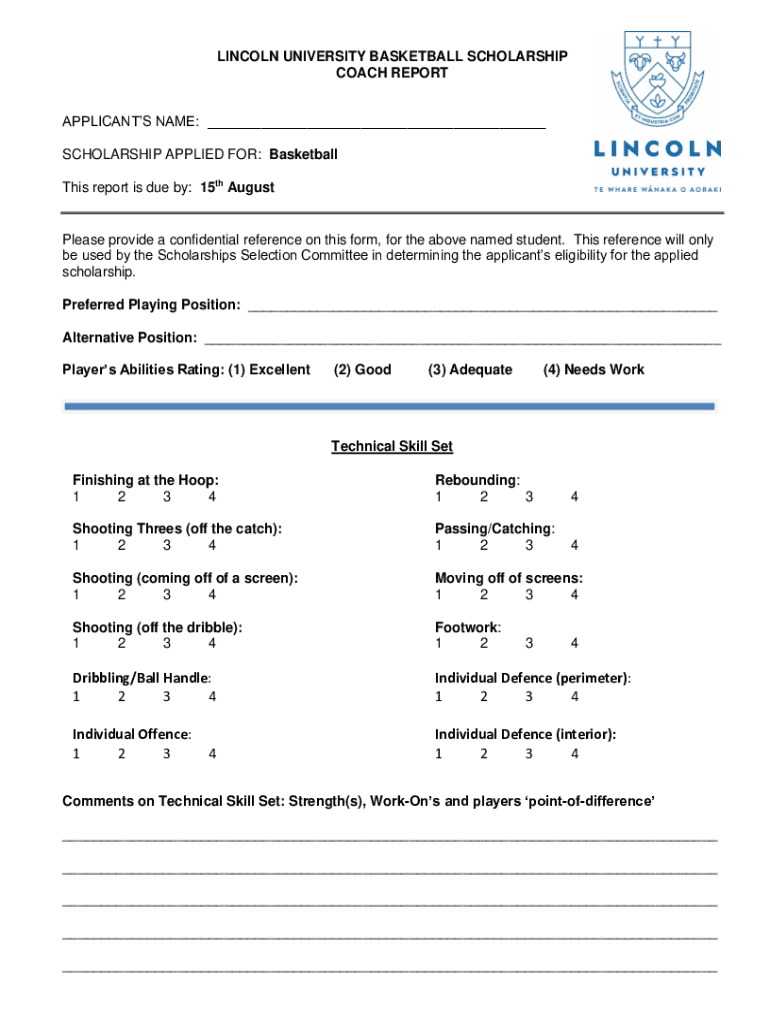 Fillable Online LU Basketball Referee Form Fax Email Print - pdfFiller
