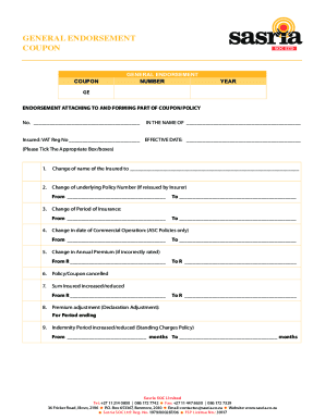Fillable Online Endorsements: Signatures, Insurance Riders, and Public ... Fax Email Print ...