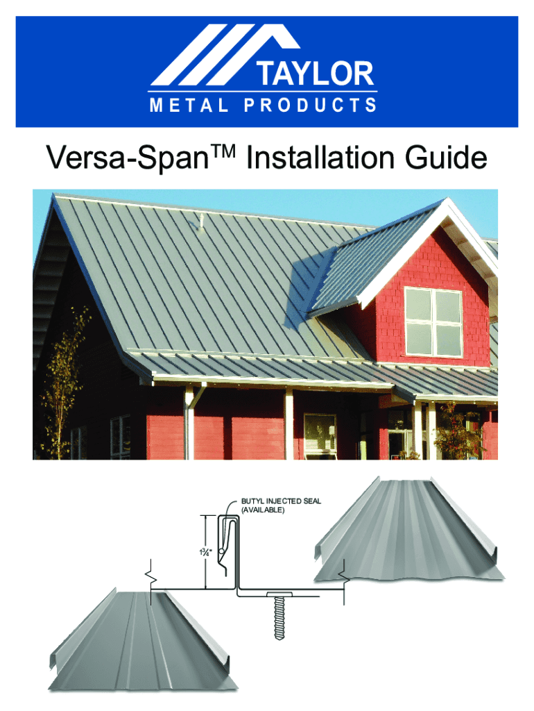 Fillable Online Versa-Span Installation Guide Fax Email Print - pdfFiller