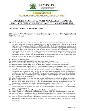 Fillable Online LDARD Farmer Support Application forms for 2024/25 ...