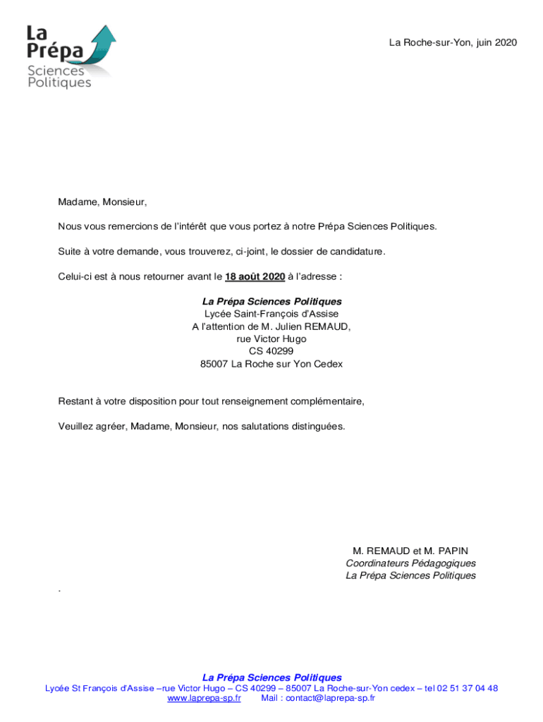 Remplissable En Ligne Bonjour, Nous vous prions de bien vouloir trouver ...