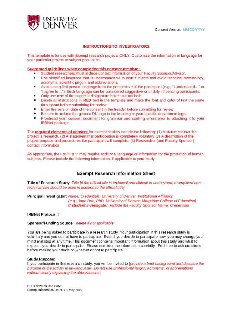 Collaborative research Request the DU IRB to serve as the ... Doc ...