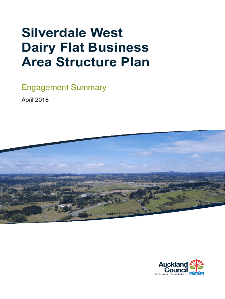 Fillable Online Silverdale West Dairy Flat Business Area Structure Plan ...