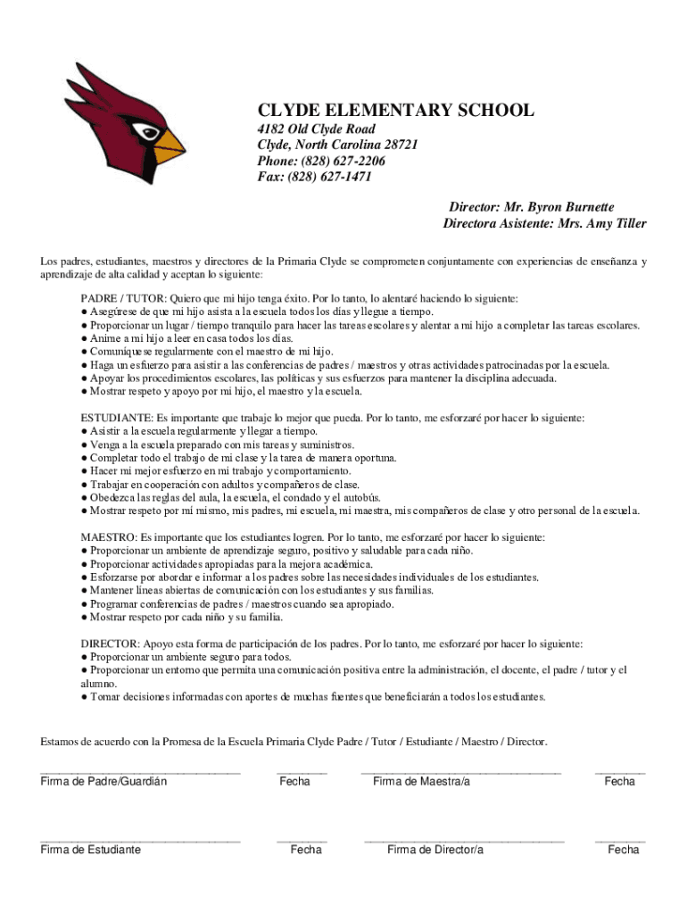 Completable En línea CLYDE ELEMENTARY SCHOOL Fax Email Imprimir - pdfFiller