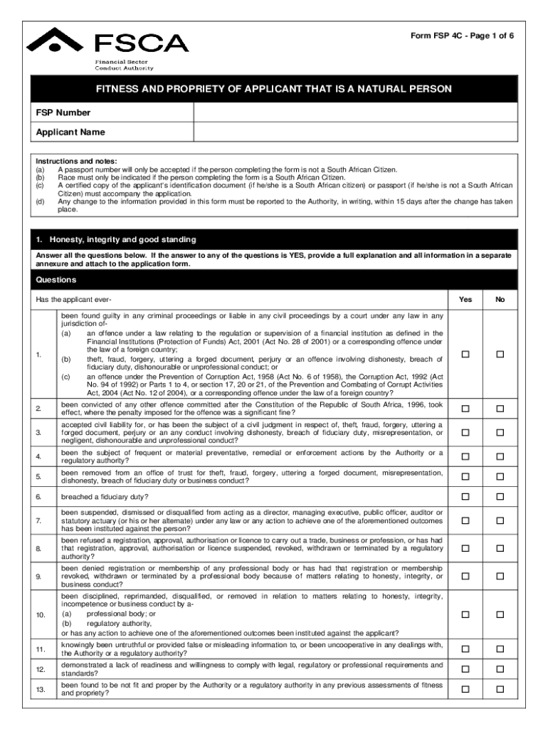Fillable Online application for approval as compliance officer phase 1 ... Fax Email Print ...