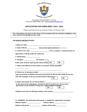 Droichead na Banndan Doc Template | pdfFiller