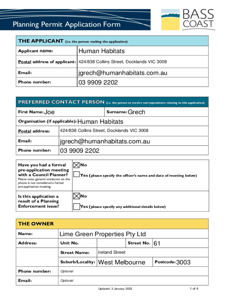 Fillable Online Planning Board Special Permit Application Fax Email ...