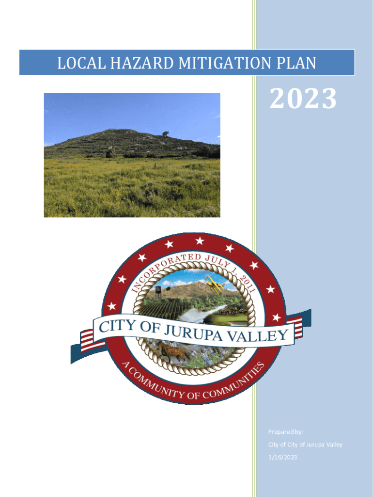 Fillable Online LOCAL HAZARD MITIGATION PLAN Fax Email Print - pdfFiller