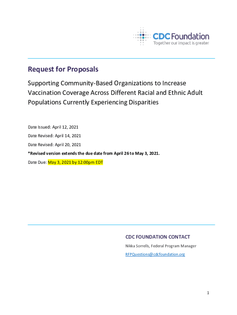 Fillable Online Request for Proposals - Supporting Community-Based ...
