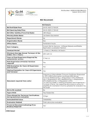 Fillable Online Custom Bid for Services - AI Based Website and Mobile ...