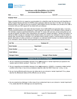 Fillable Online 924462 ADA Medical Assessment Fillable Form. 924462 ADA ...