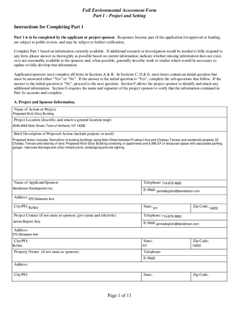 Fillable Online Part 1 is to be completed by the applicant or project sponsor. Fax Email Print ...