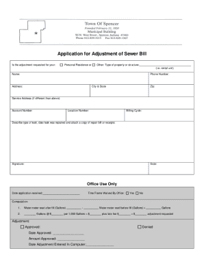 Fillable Online Application and Affidavit for Sewer Tap-On Permit Fax Email Print - pdfFiller