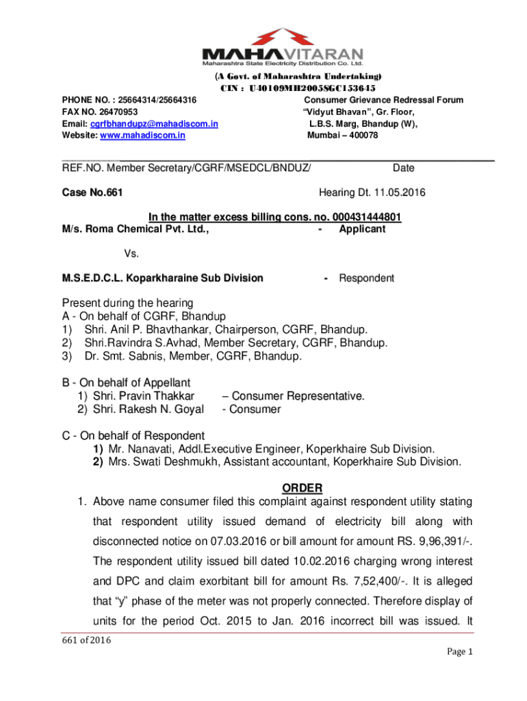 Fillable Online A Govt. of Maharashtra Undertaking Fax Email Print ...