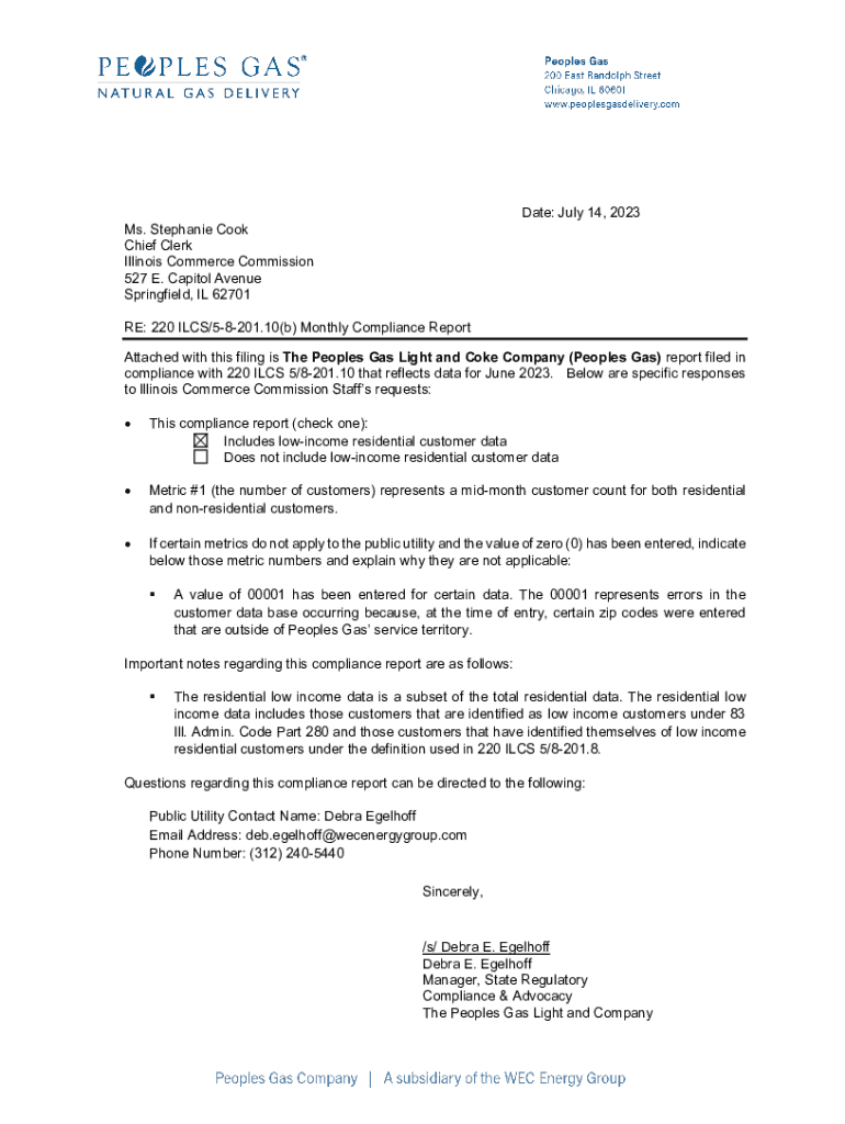 Fillable Online Peoples Gas letterhead Fax Email Print - pdfFiller