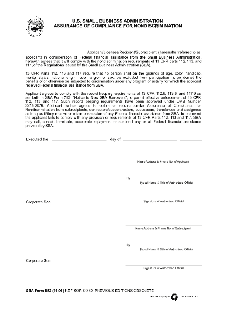 Fillable Online Sba Form 793 - Fill Online, Printable, Fillable, Blank ...