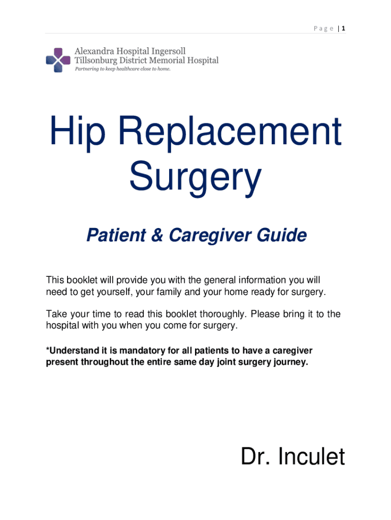 Fillable Online Patient education: Total hip replacement (Beyond the ...