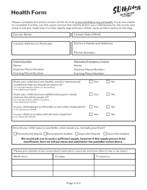 Fillable Online Validation Error on Spanish Health Form - Gran Canaria ...
