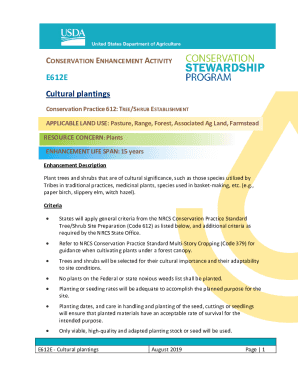 Fillable Online nrcs usda 6. Conservation Practices for Forest, Range ...
