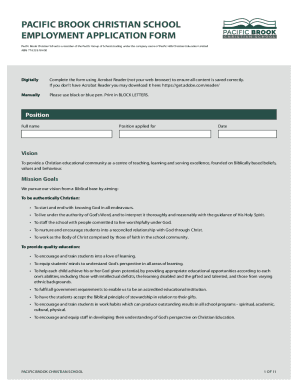Fillable Online Employment-Application-Form-PBCS. ... Fax Email Print ...