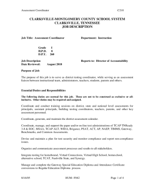 Fillable Online Clarksville-Montgomery County School System Jobs Fax ...