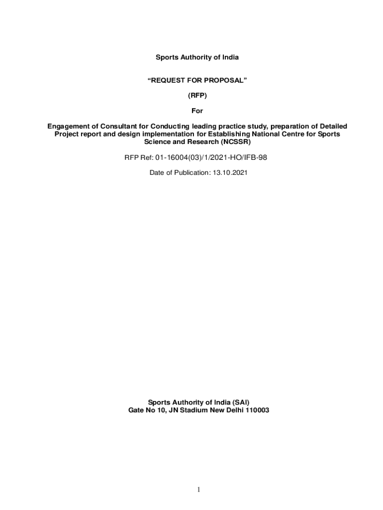 Fillable Online REQUEST FOR PROPOSAL - LIC Fax Email Print - pdfFiller