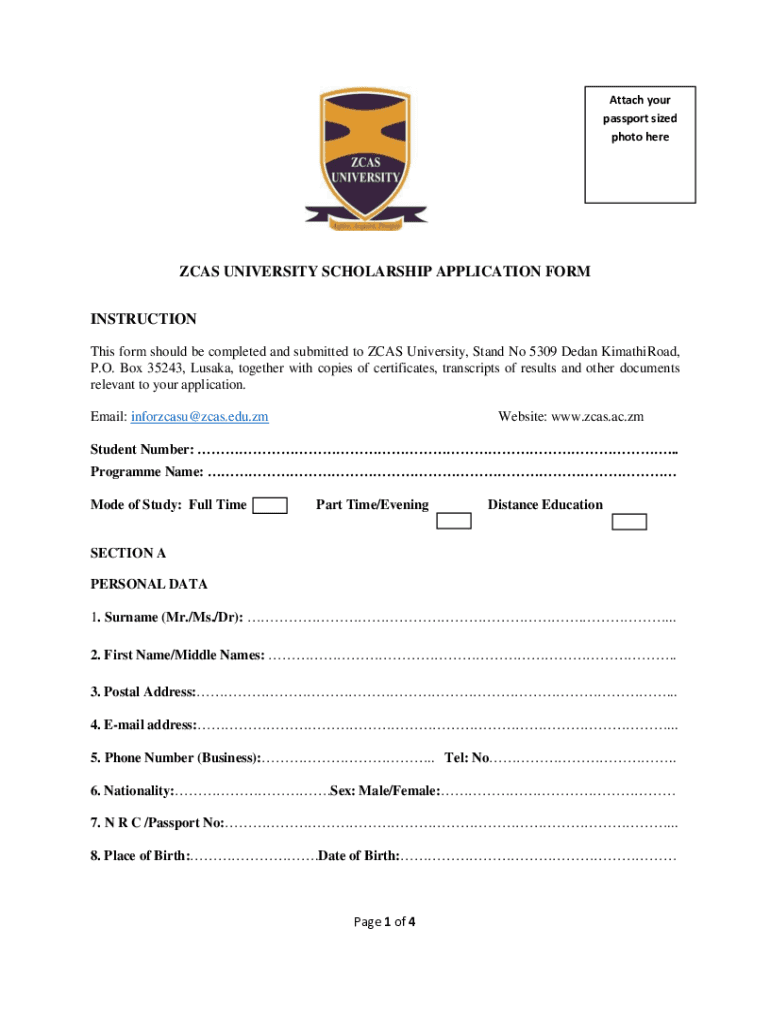 Zcas University Courses And Fees Pdf - Fill Online, Printable, Fillable ...