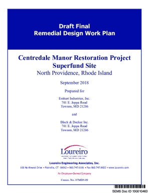 Fillable Online appendix b remedial design/remedial action statement of ...