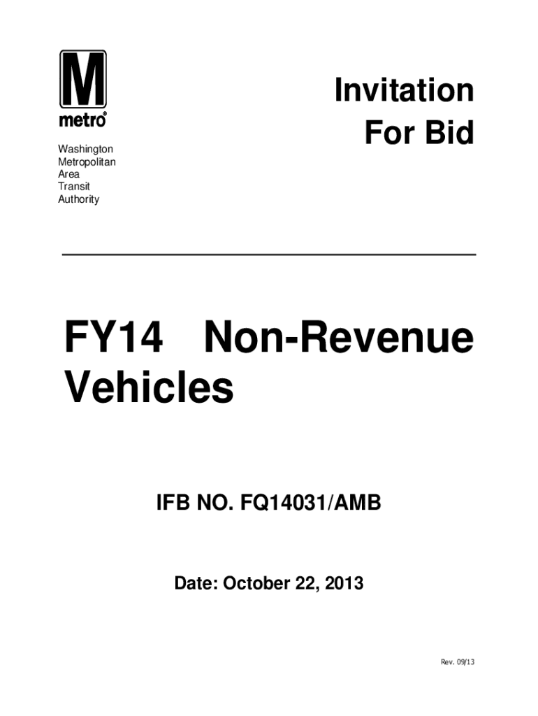 Fillable Online FY14 Non-Revenue Vehicles Fax Email Print - pdfFiller