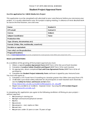 Fillable Online 54035 Media Arts Project Approval Form Fax Email Print ...
